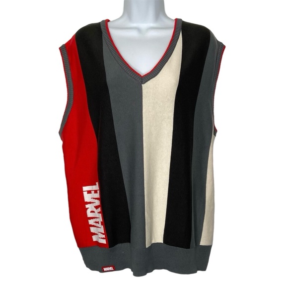 Disney | Suits & Blazers | Disney Marvel Striped Sweater Vest Nwt ...